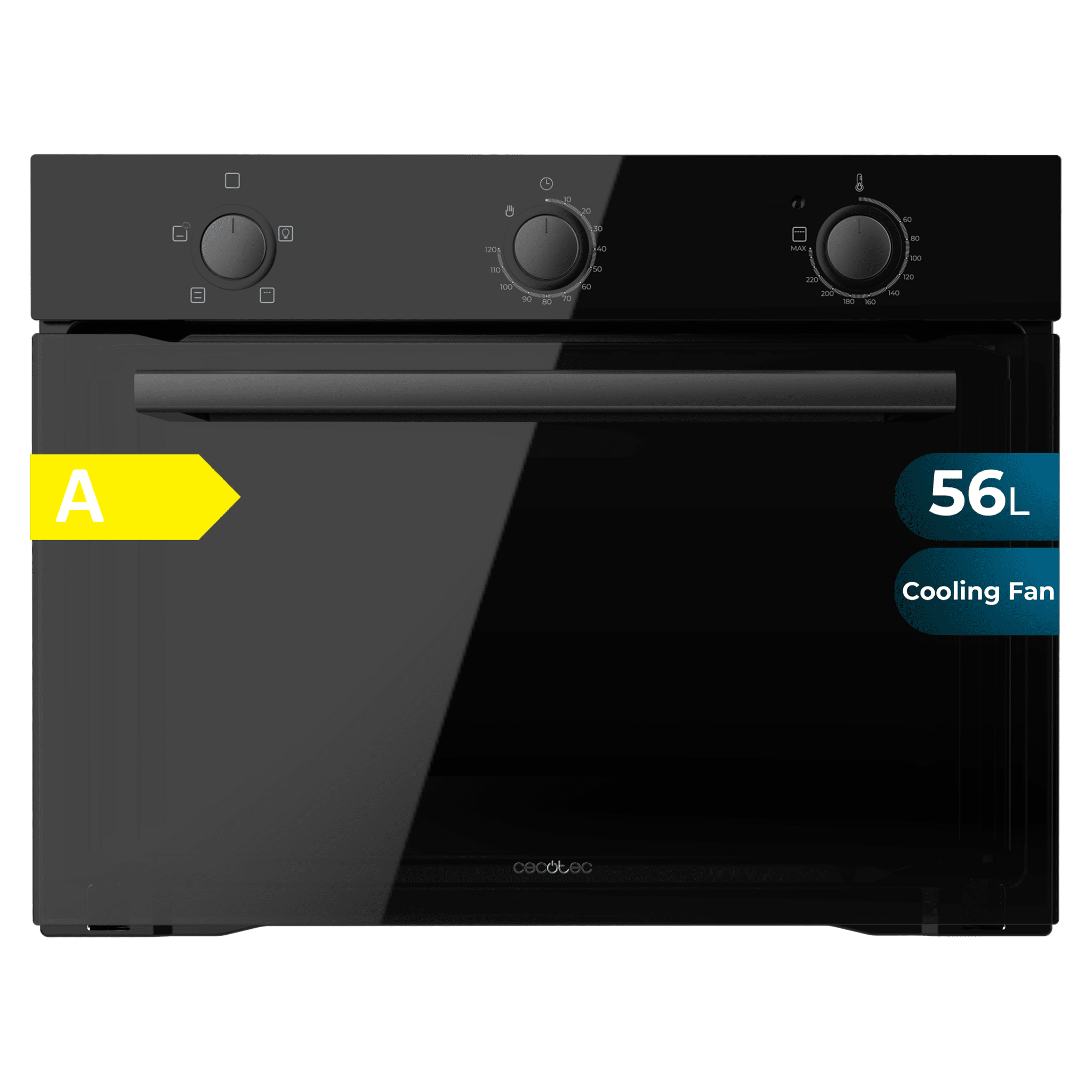 Bolero Hexa C134500 Glass Black A Four intégré conventionnel Cecotec