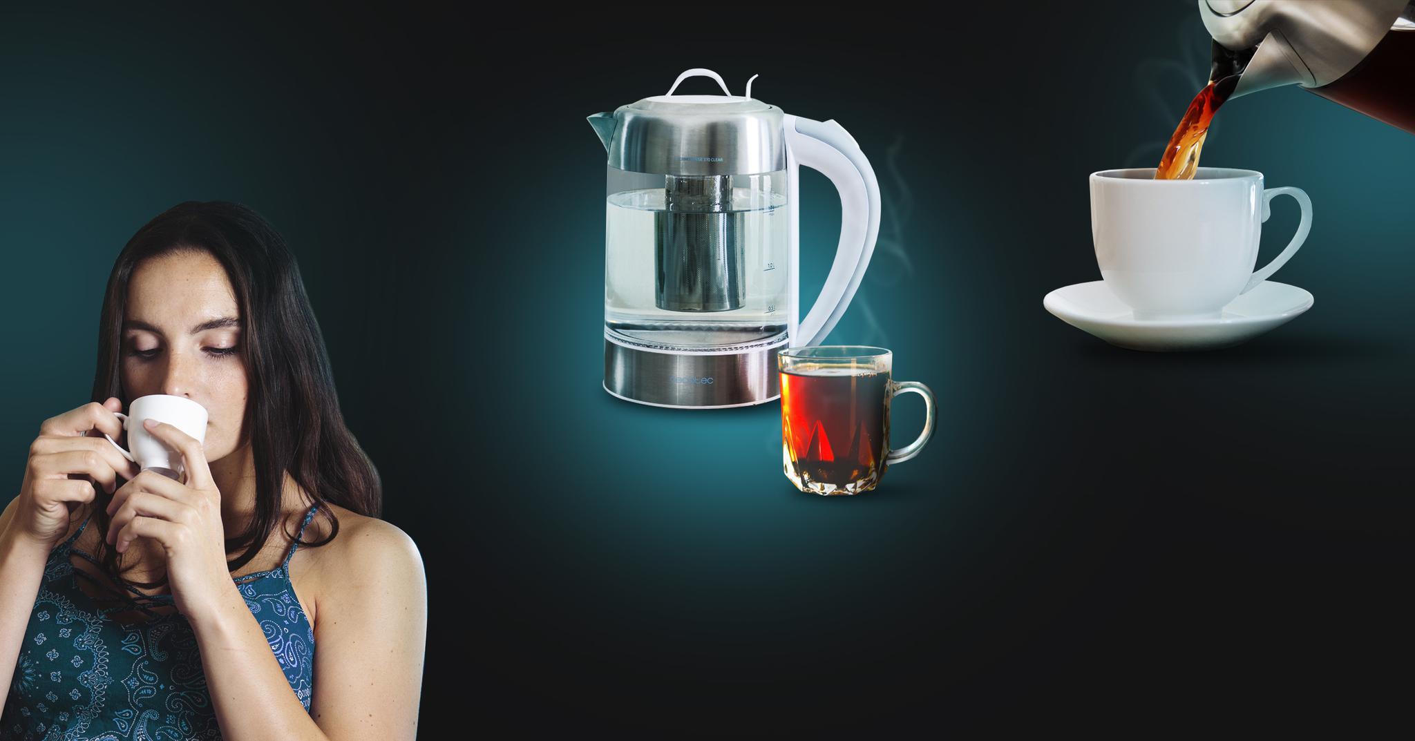 ThermoSense 370 Clear Elektrisches Wasserkocher für Tees. Cecotec