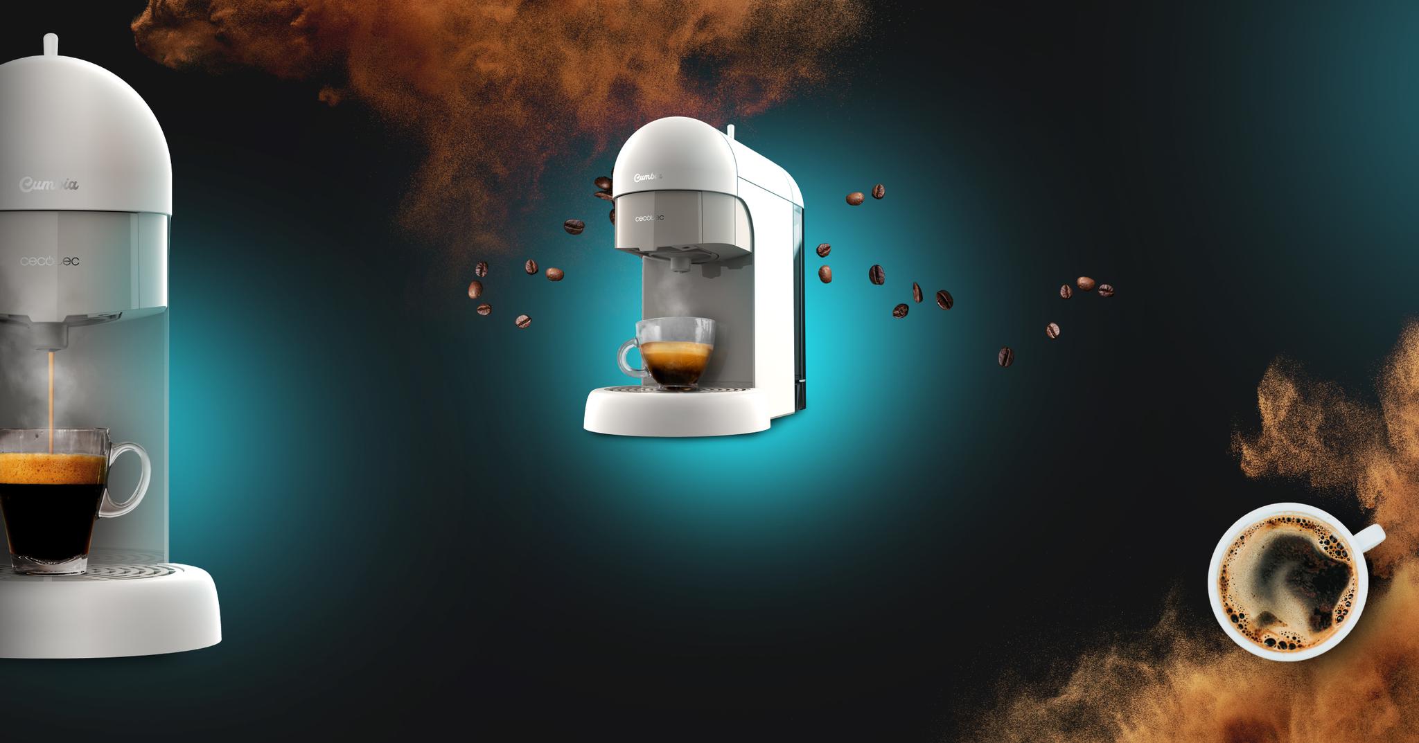 Cumbia Capricciosa White Machine à café expresso avec 19 bars Cecotec