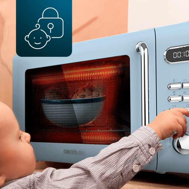 ProClean 5110 Retro Blue Microondas con grill Cecotec