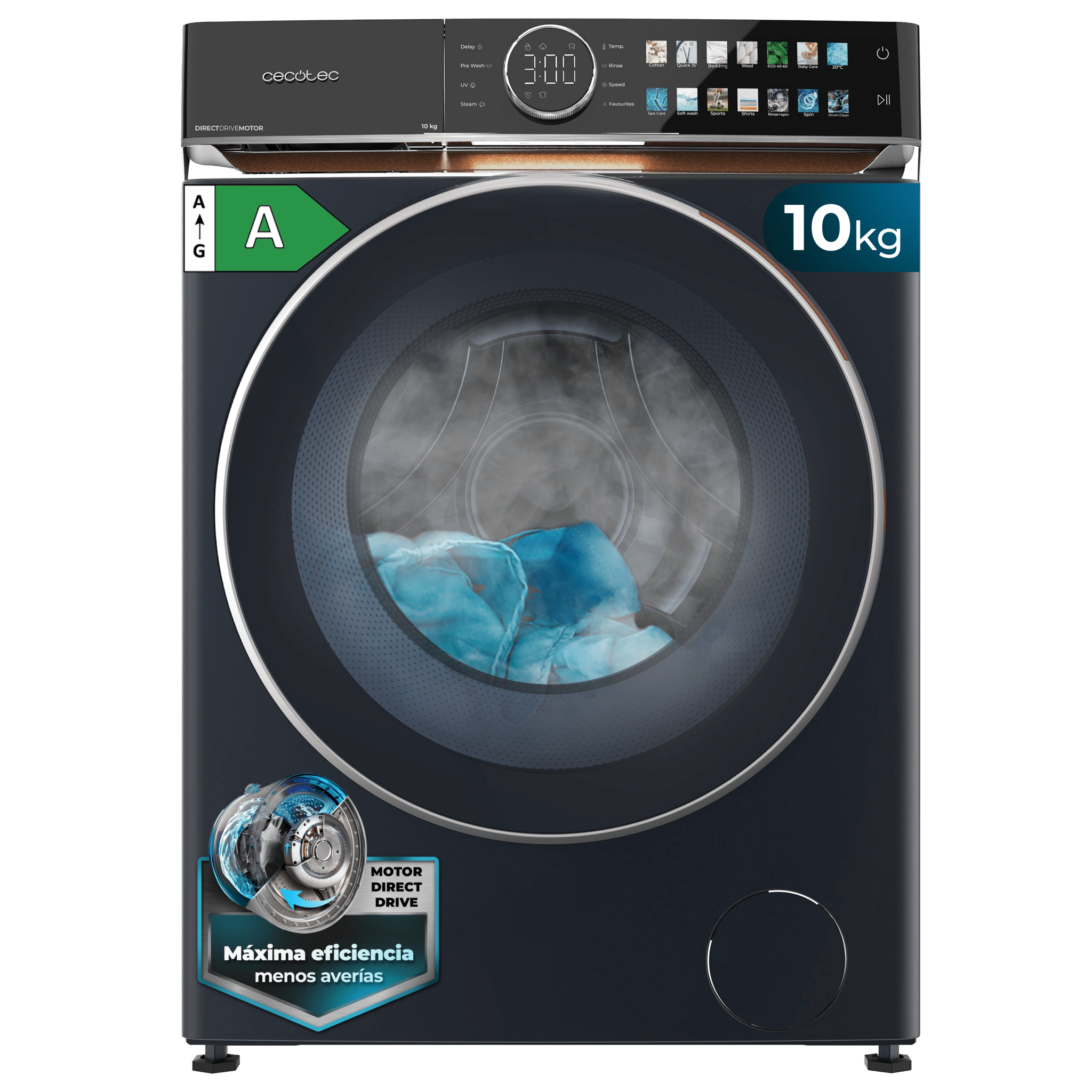 Bolero DressCode 10980 Direct Drive Blue A Máquina de lavar Cecotec