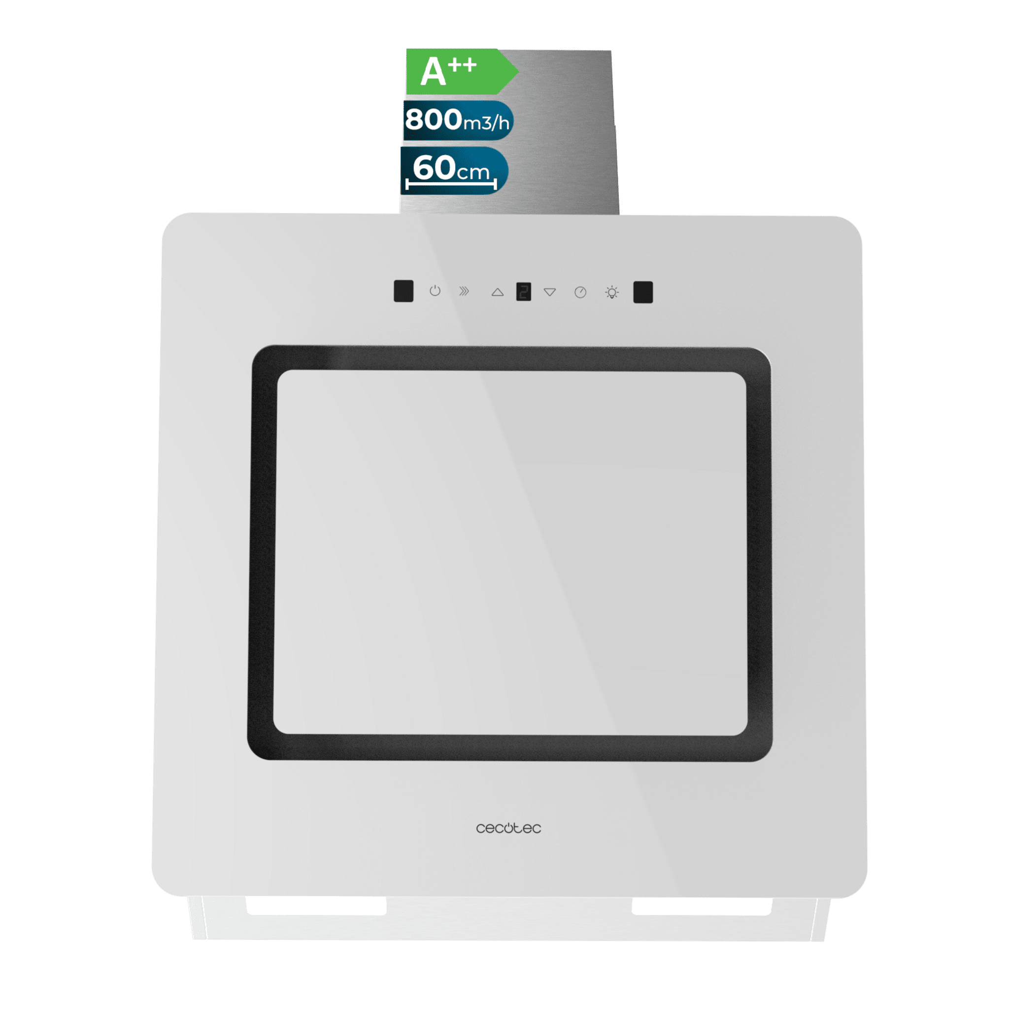 Bolero Flux DT 608002 Glass White A++ Campana decorativa Cecotec