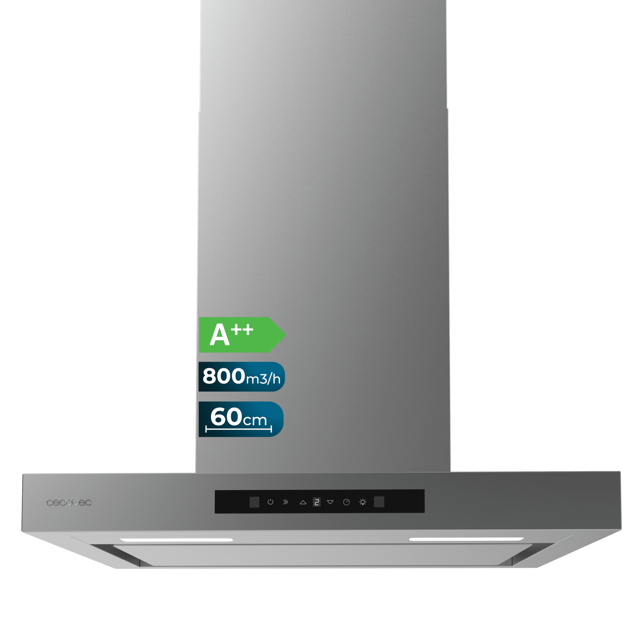 Bolero Flux TT 608000 Slim Glass Black A++ Campana T Cecotec