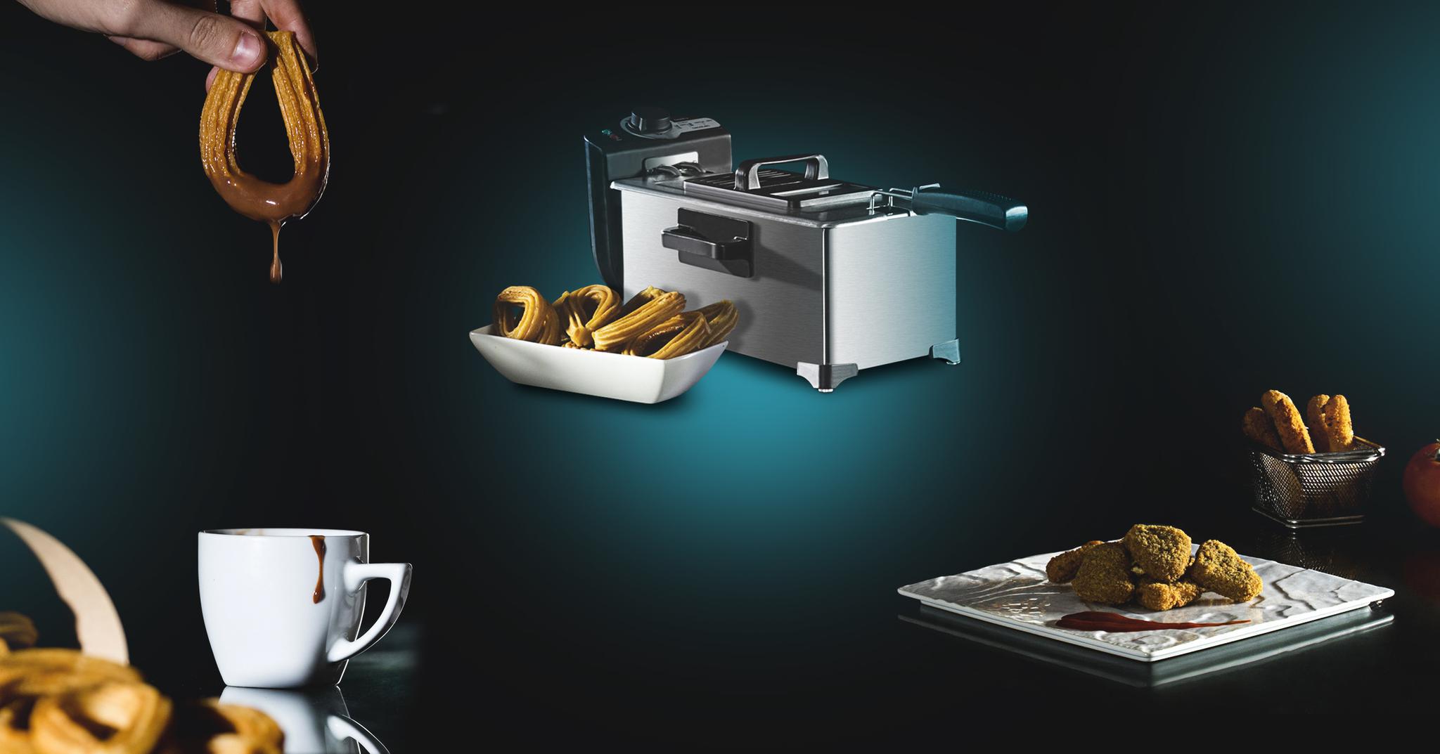 CleanFry 3 L Full Inox Freidora eléctrica 3 litros Cecotec