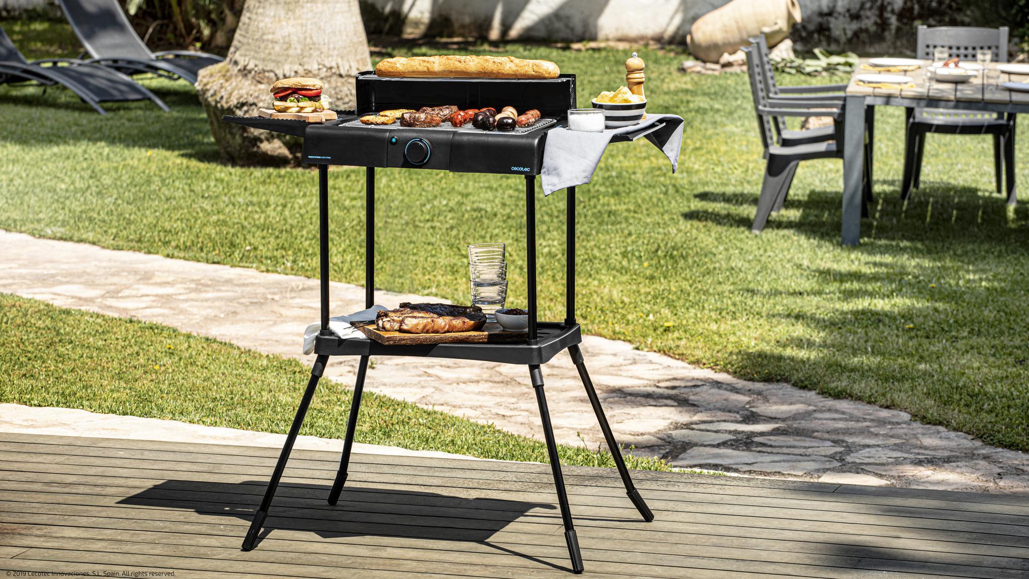 PerfectSteak 4250 Stand Barbecue électrique avec pieds et grille Cecotec
