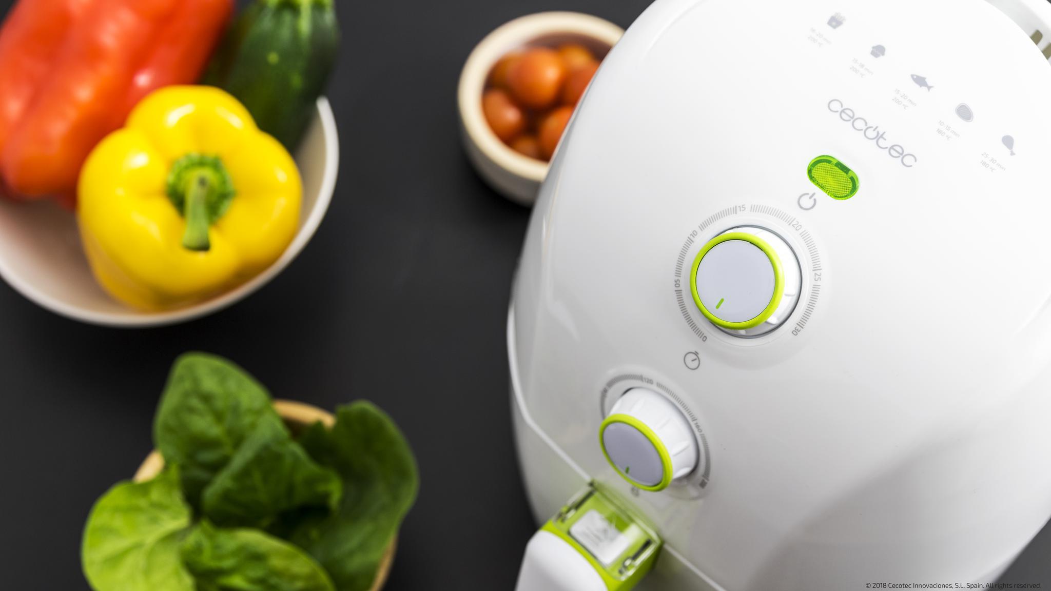 Cecofry Compact Rapid White Cecotec Freidora dietética sin aceite ...