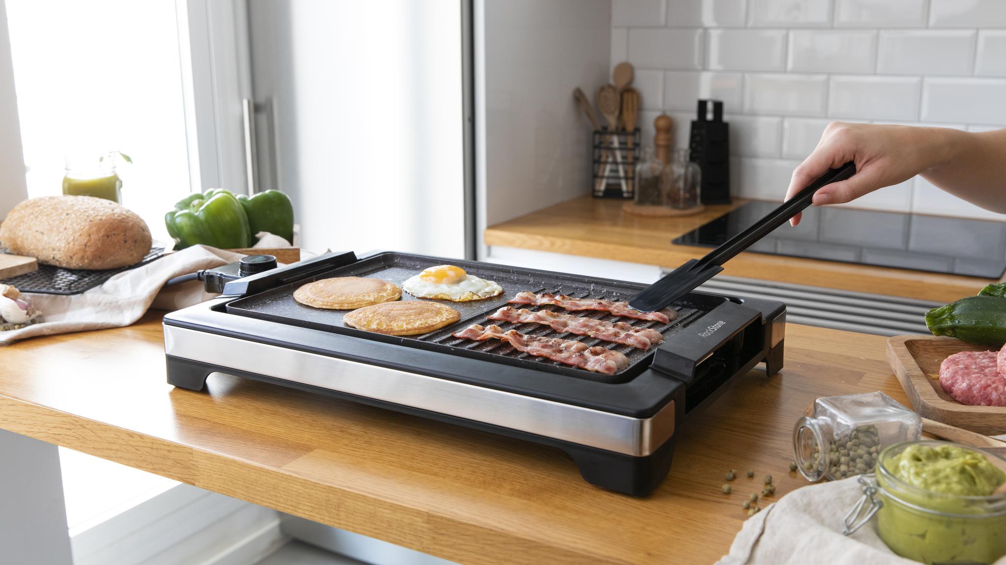 Tasty&Grill 2000 Inox MixStone Plancha avec 2000 W Cecotec