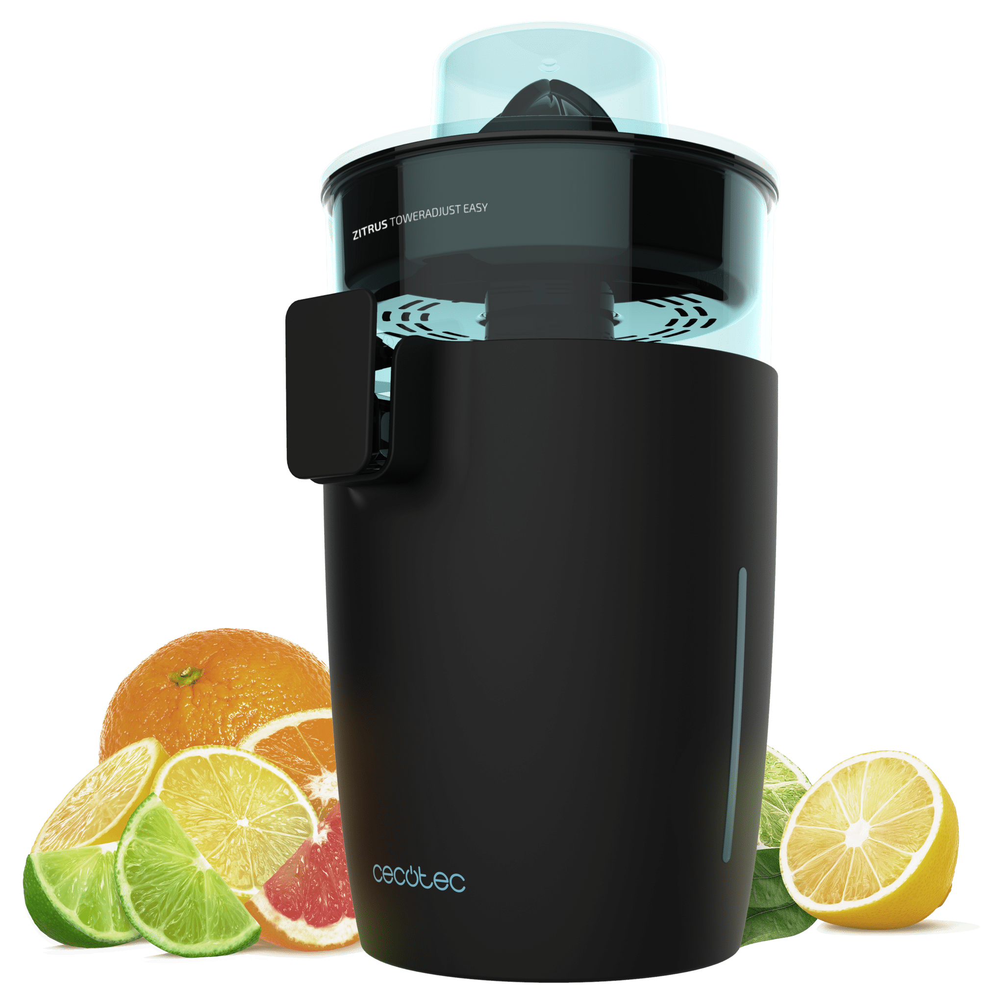 Zitrus TowerAdjust Easy Black Inox Presse-agrumes électrique Cecotec