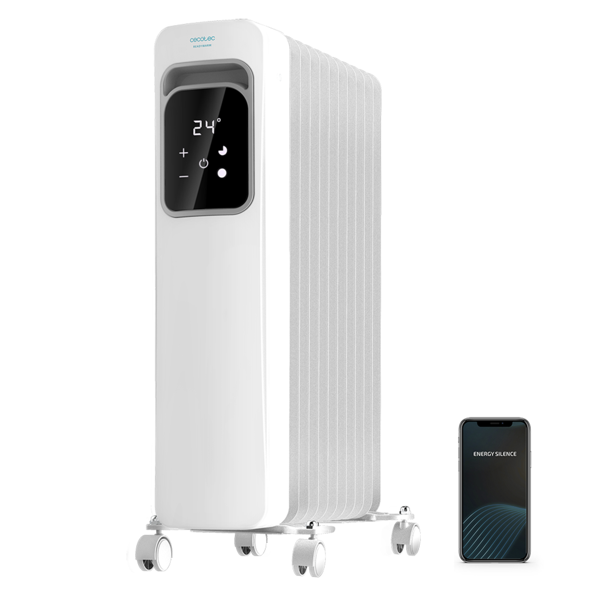 ReadyWarm 11000 Touch Connected Radiatore A Olio Potente 11 Moduli Cecotec