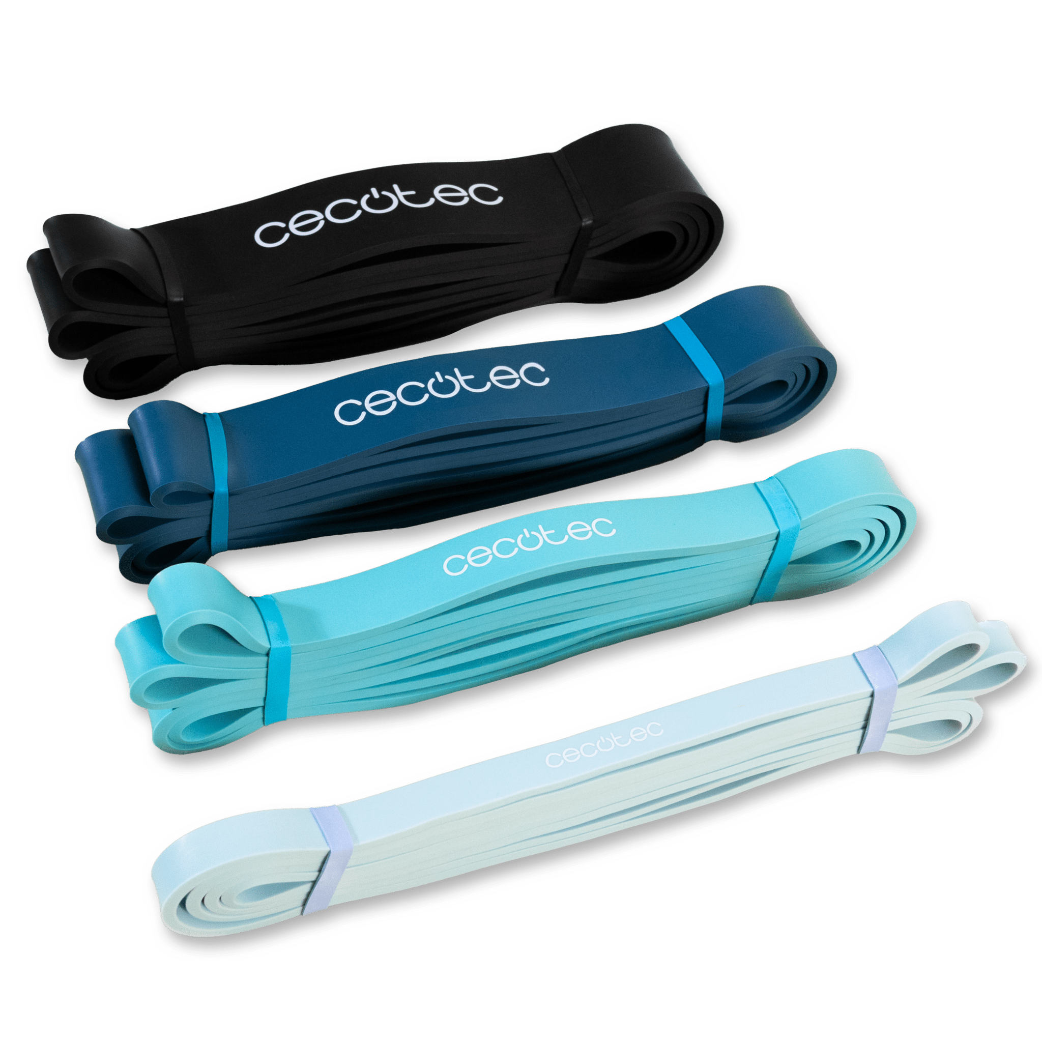 DrumFit Power Band Set Conjunto de 4 elásticos Cecotec