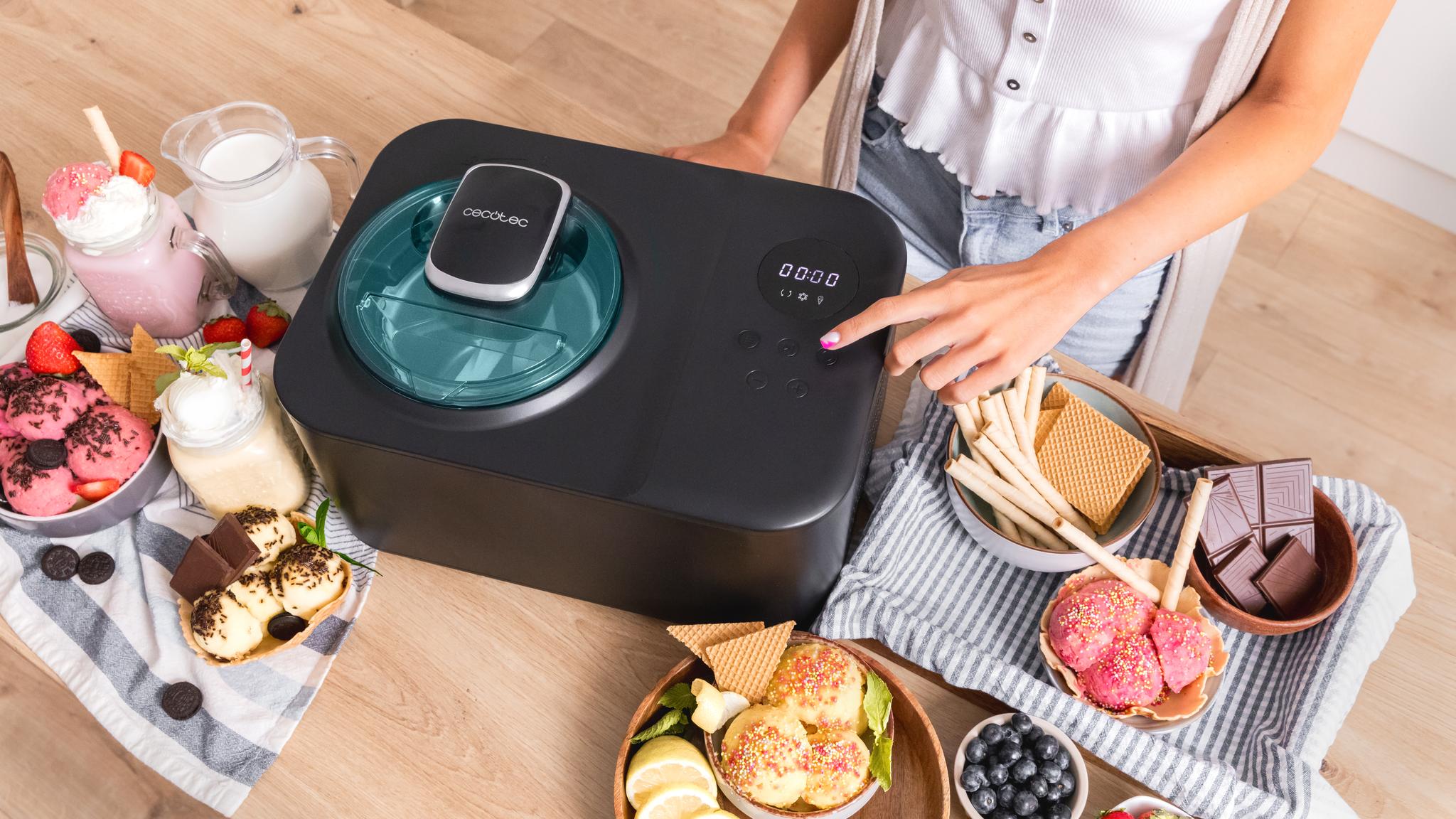 Gelacy 1200 Touch M quina De Hacer Helados Heladera Cecotec