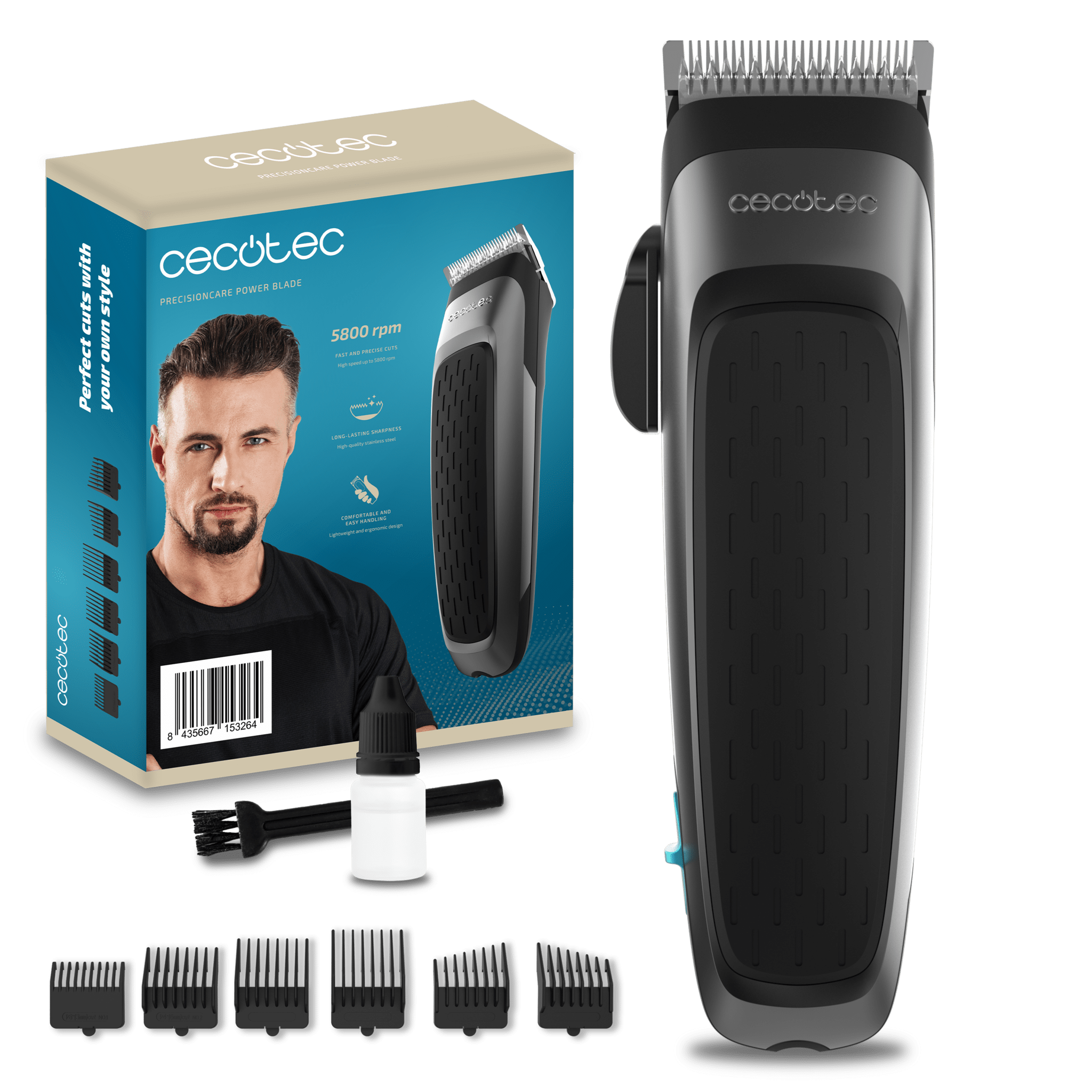 PrecisionCare Power Blade tondeuse à cheveux Cecotec