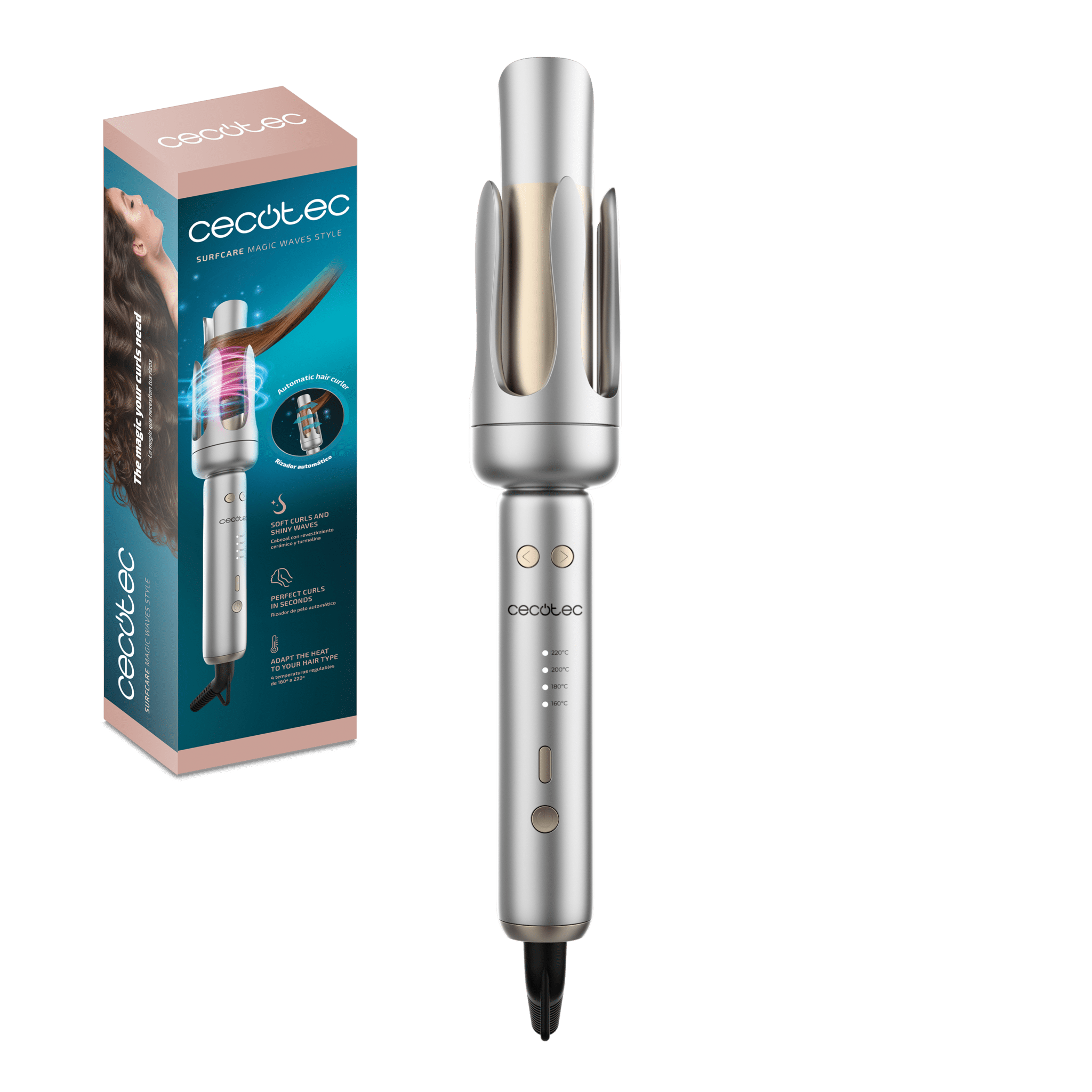 SurfCare Magic Waves Style Rizador de Pelo Cecotec