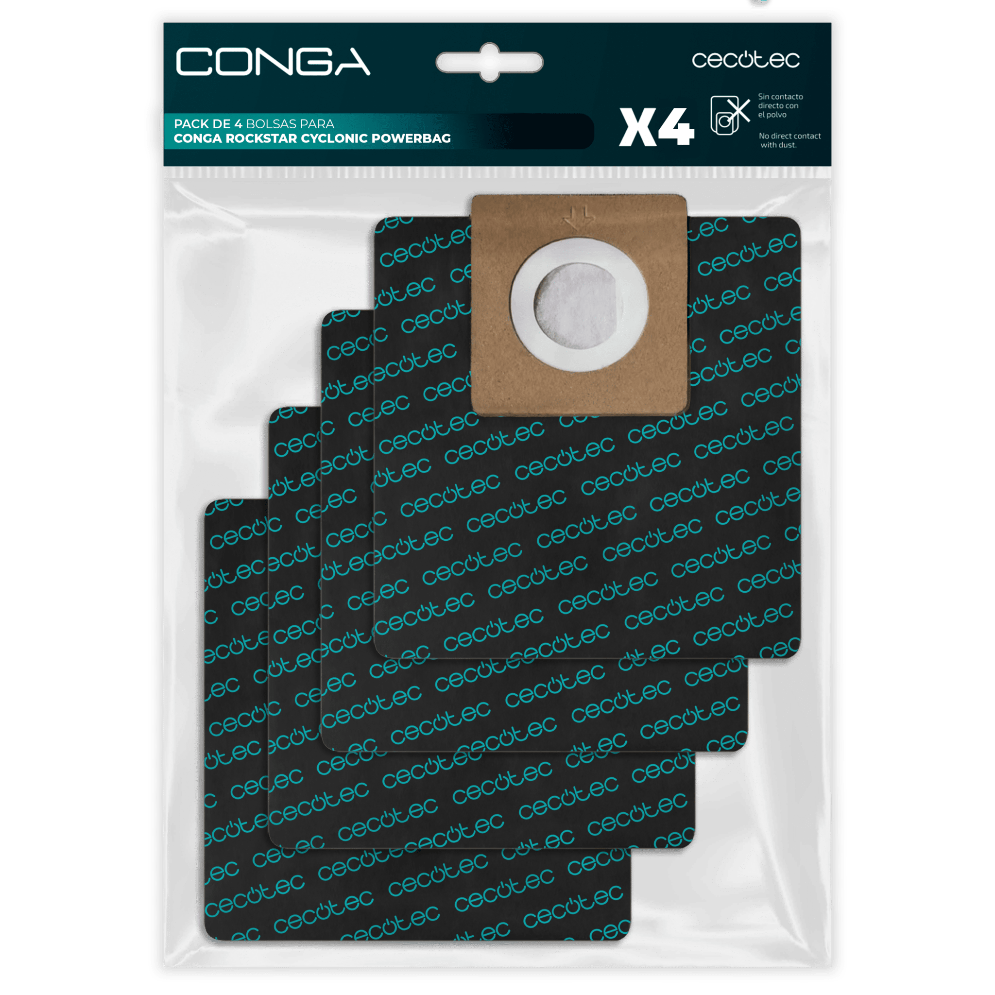 Pack de 4 bolsas para Conga Rockstar Cyclonic Powerbag Pack de 4 bolsas ...