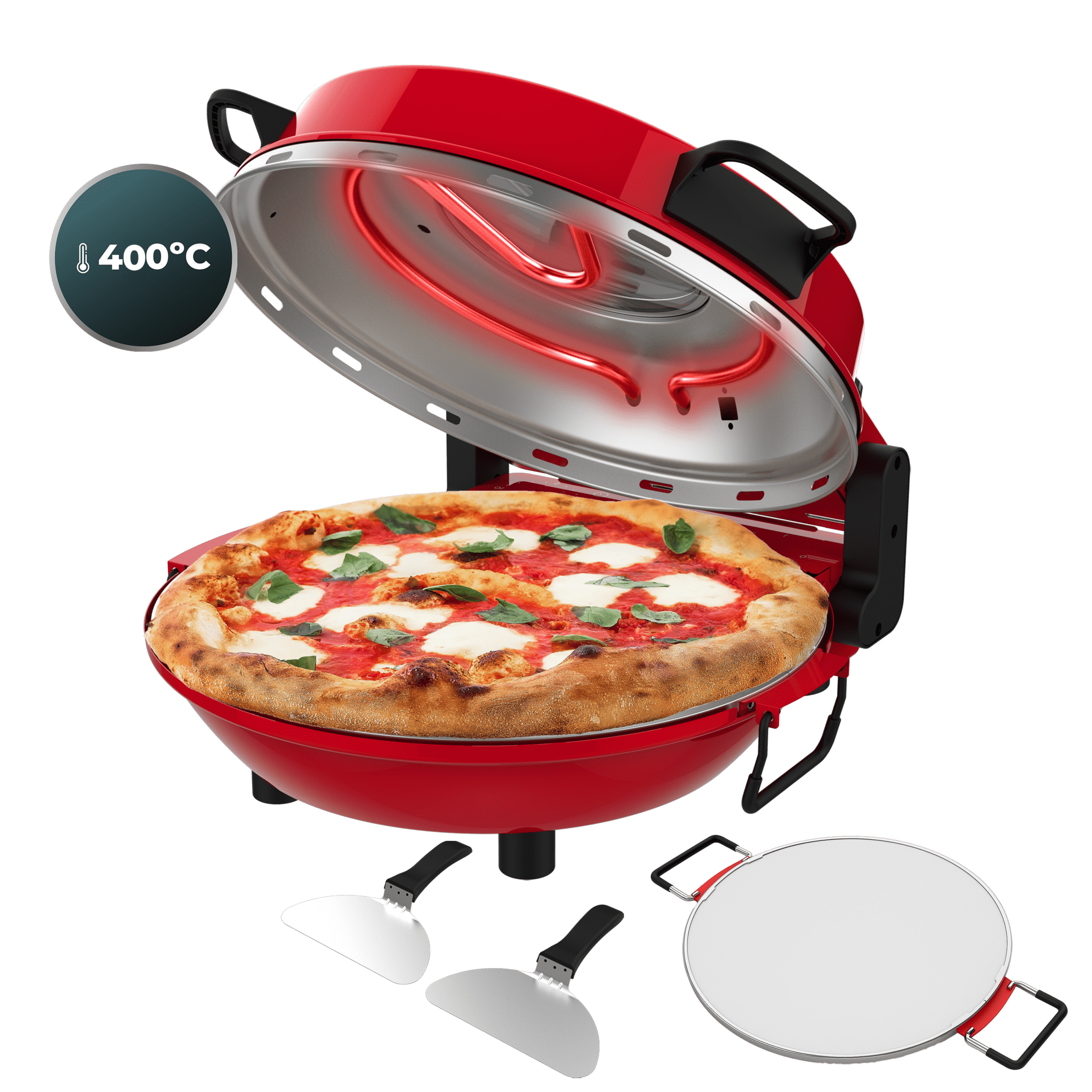 Fun Pizza&Co Mamma Mía Window Horno eléctrico para pizza Cecotec