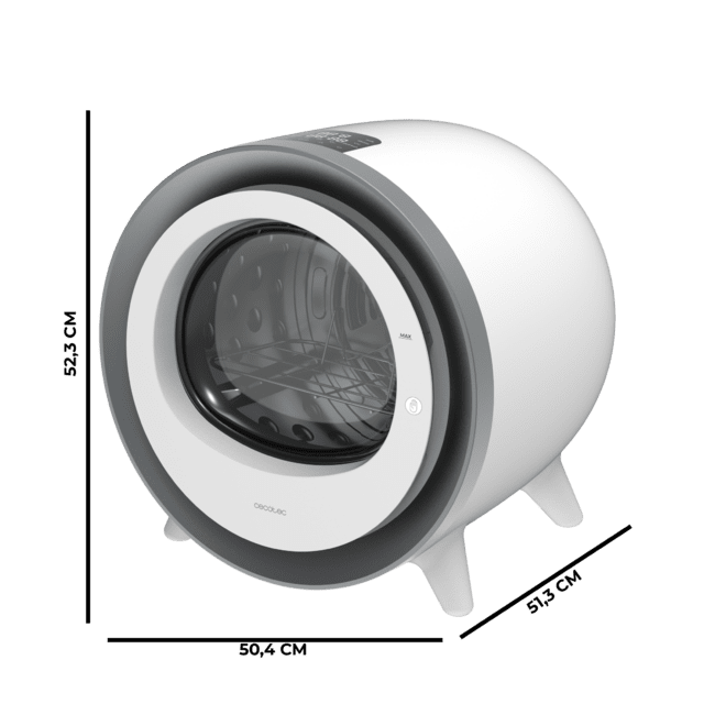 Bolero DressCode Dry 3500V Silver Mini Secadora compacta de 3 kg Cecotec