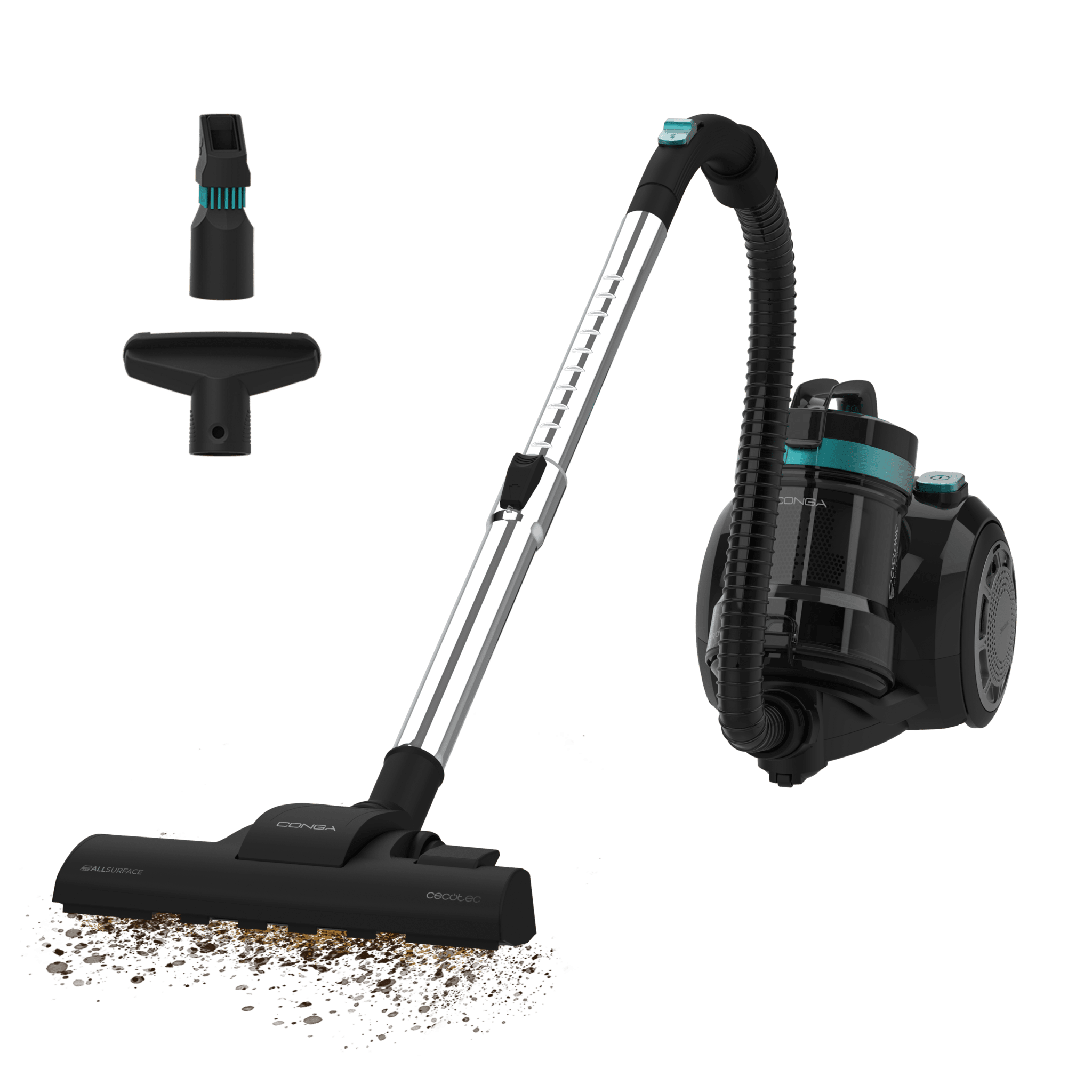 Conga Rockstar Cyclonic Plus Aspirateur traîneau sans sac Cecotec