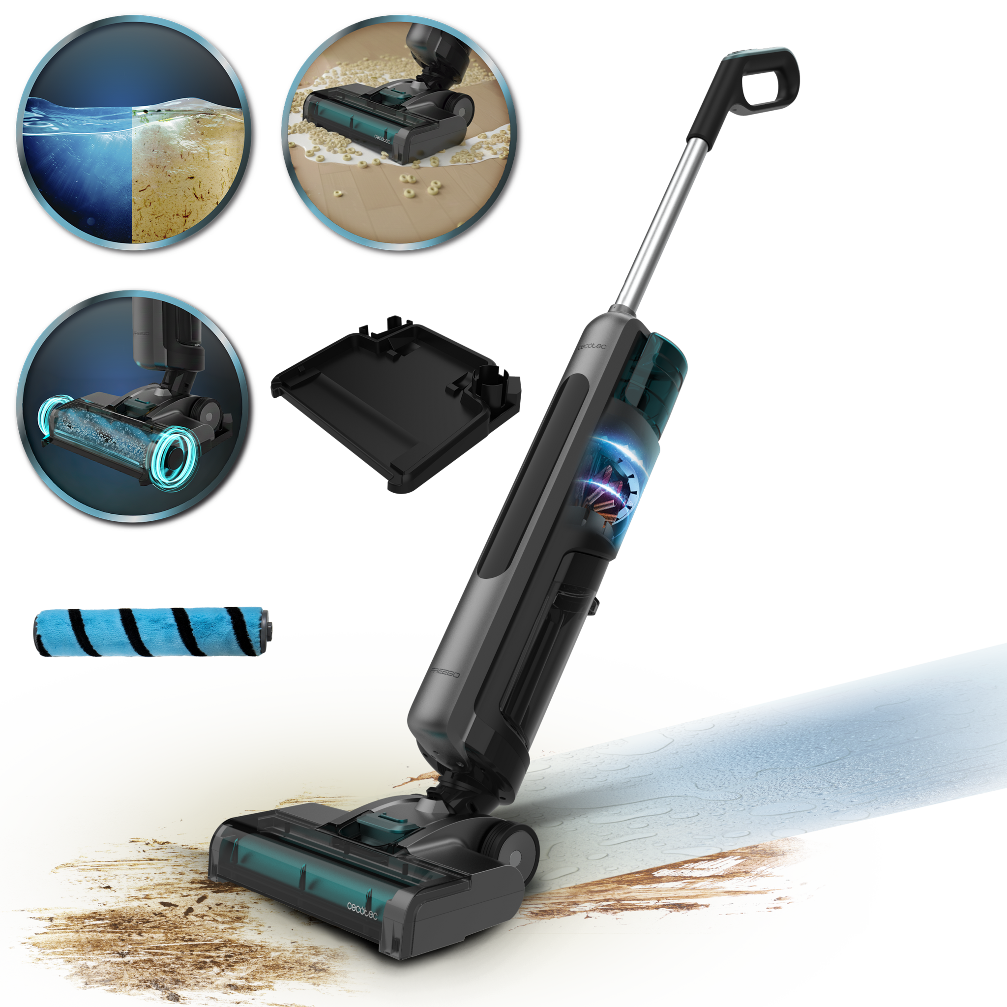 Freego S10 Nova Fregona eléctrica que friega y aspira Cecotec