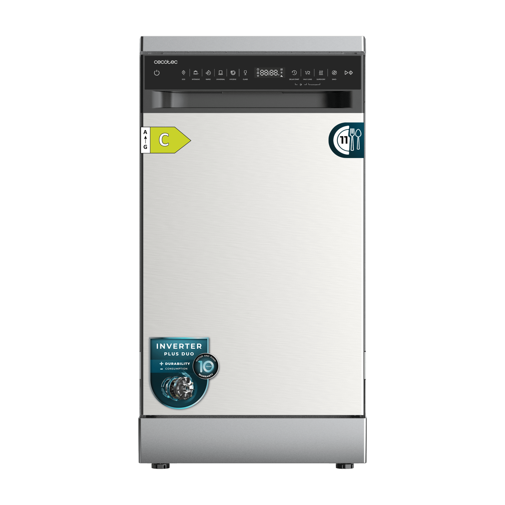 Bolero Aguazero 4560 Inox Connected Lave-vaisselle Cecotec