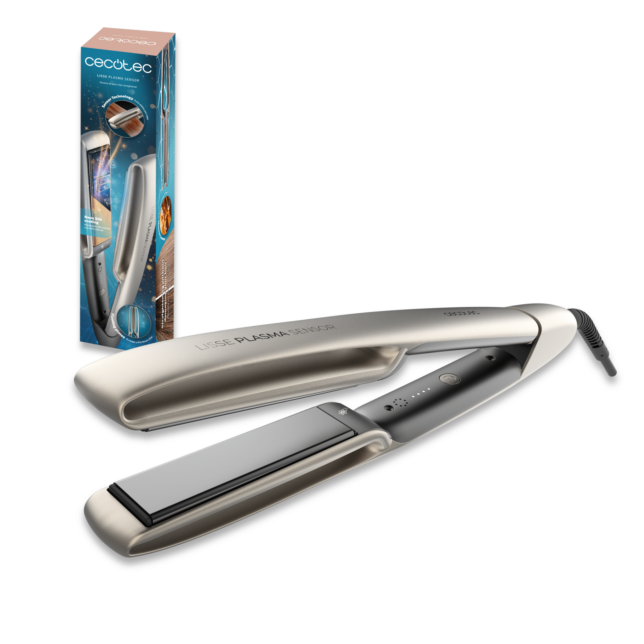 Lisse Plasma Sensor Plancha de Pelo Cecotec