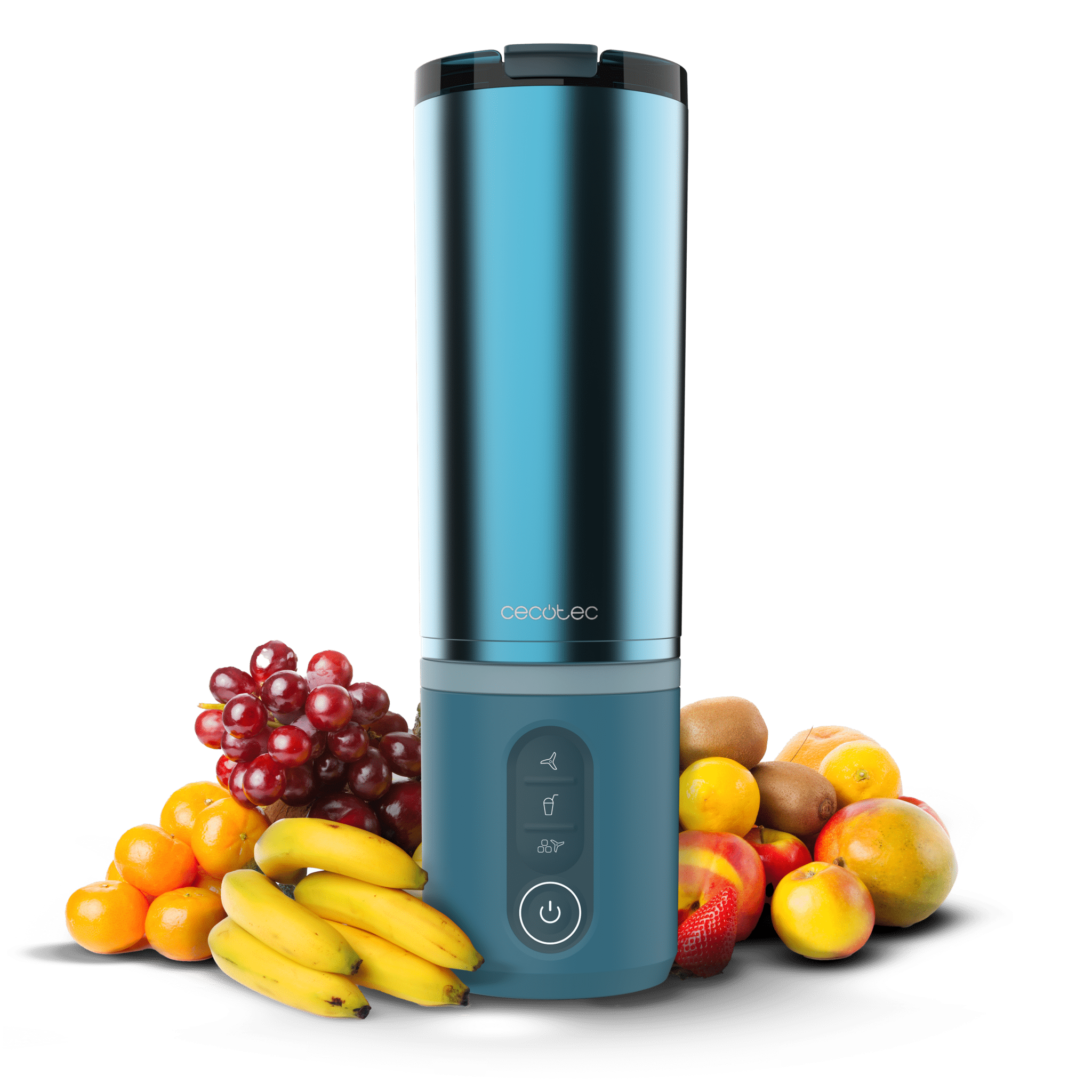 Power Titanium Shake2Go Lagoon Steel Batidoras de vaso Cecotec