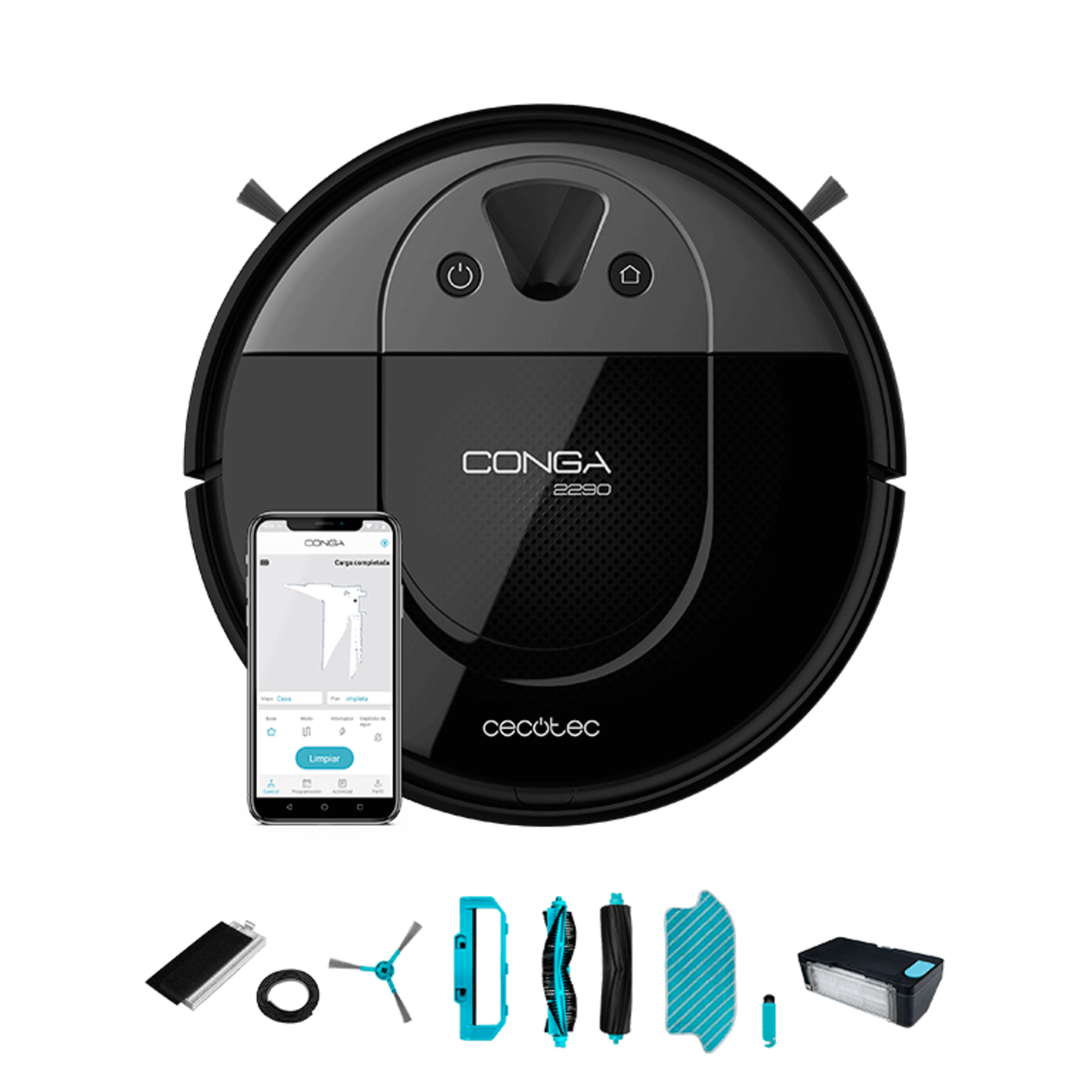 Conga 2290 Panoramic Robot aspirateur cartographie avec caméra. Cecotec