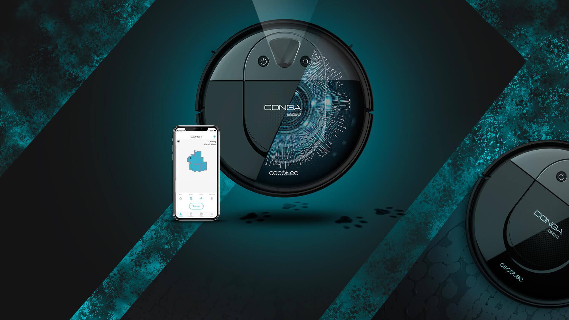 Conga 2290 Panoramic Robot aspirateur cartographie avec caméra. Cecotec