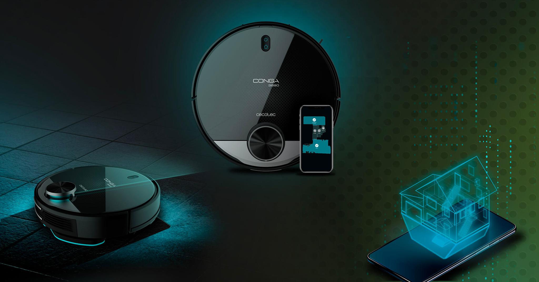 Conga 3890 Titanium Robot aspirapolvere Cecotec